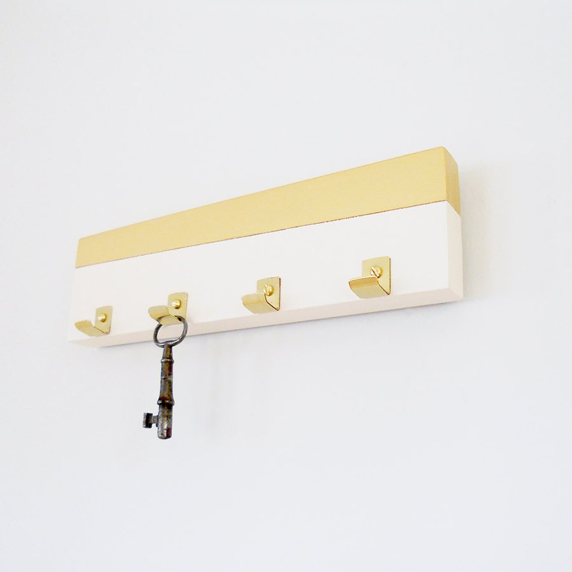Modern Key Rack Brass Gold Key Holder Minimal Linear Design - Etsy