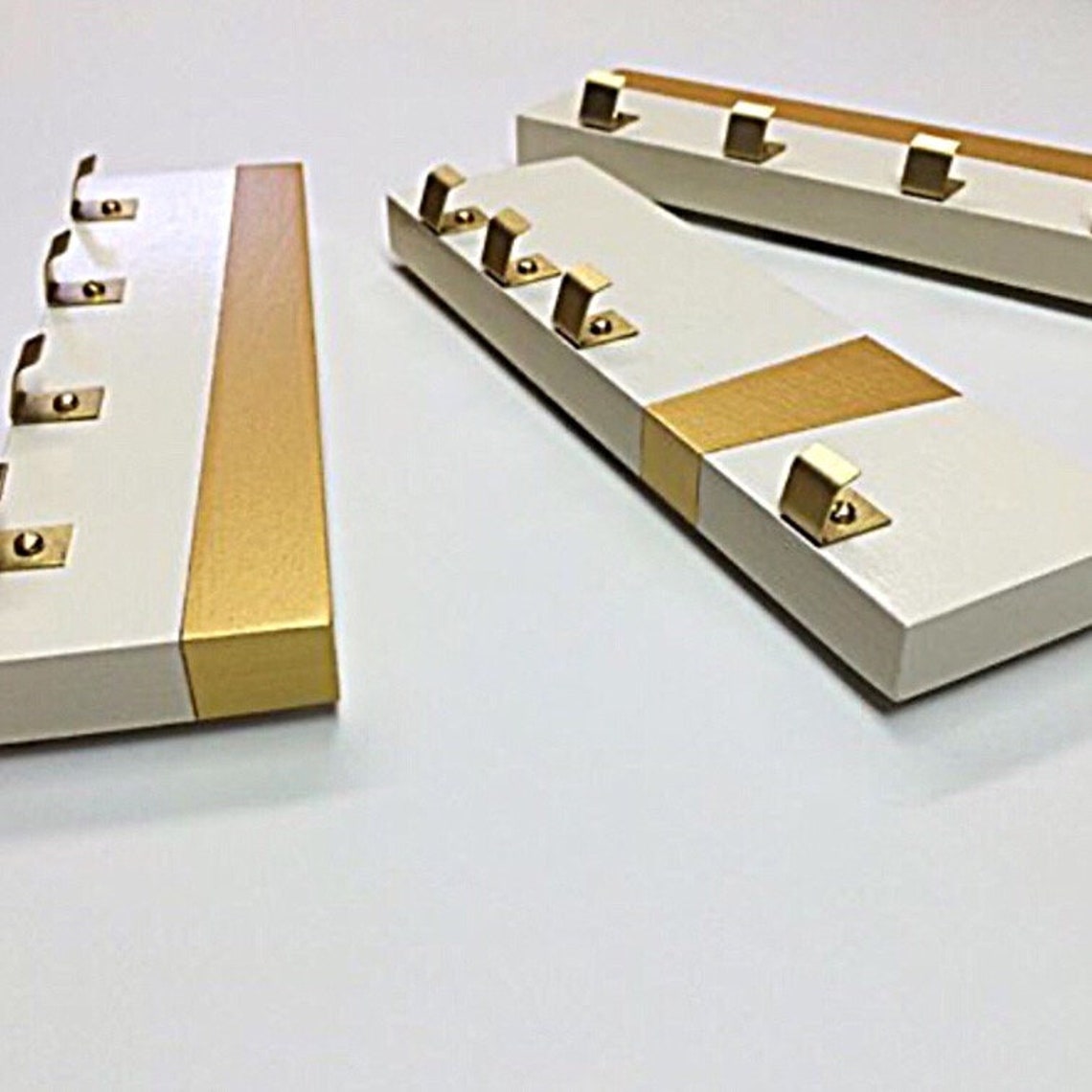 Modern Key Rack Brass Gold Key Holder Minimal Linear Design - Etsy