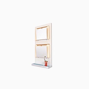 Office Wall Decor With Shelf, Wall Mount Double Slot File Organization ...