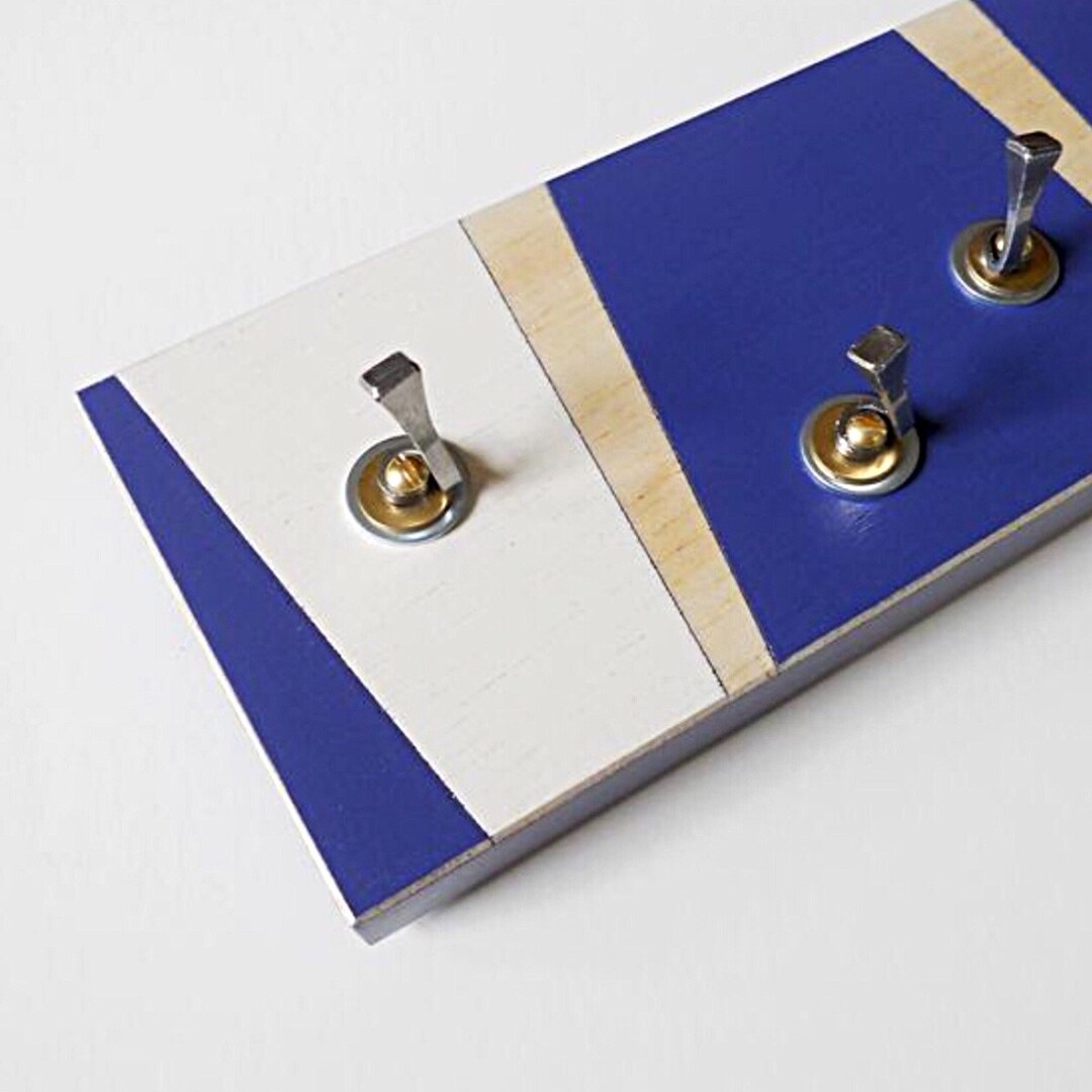 Modern Linear Key Rack, Geometric Wall Mount Organizer, Minimalist ...