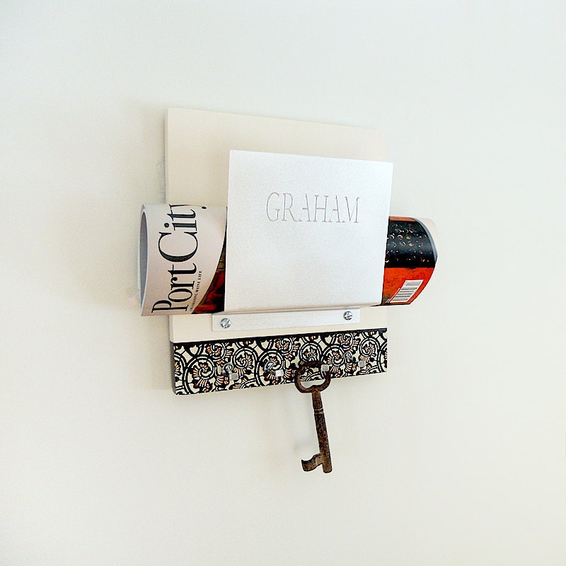 Double ENGRAVING upgrade for metal mail holders: customize | Etsy