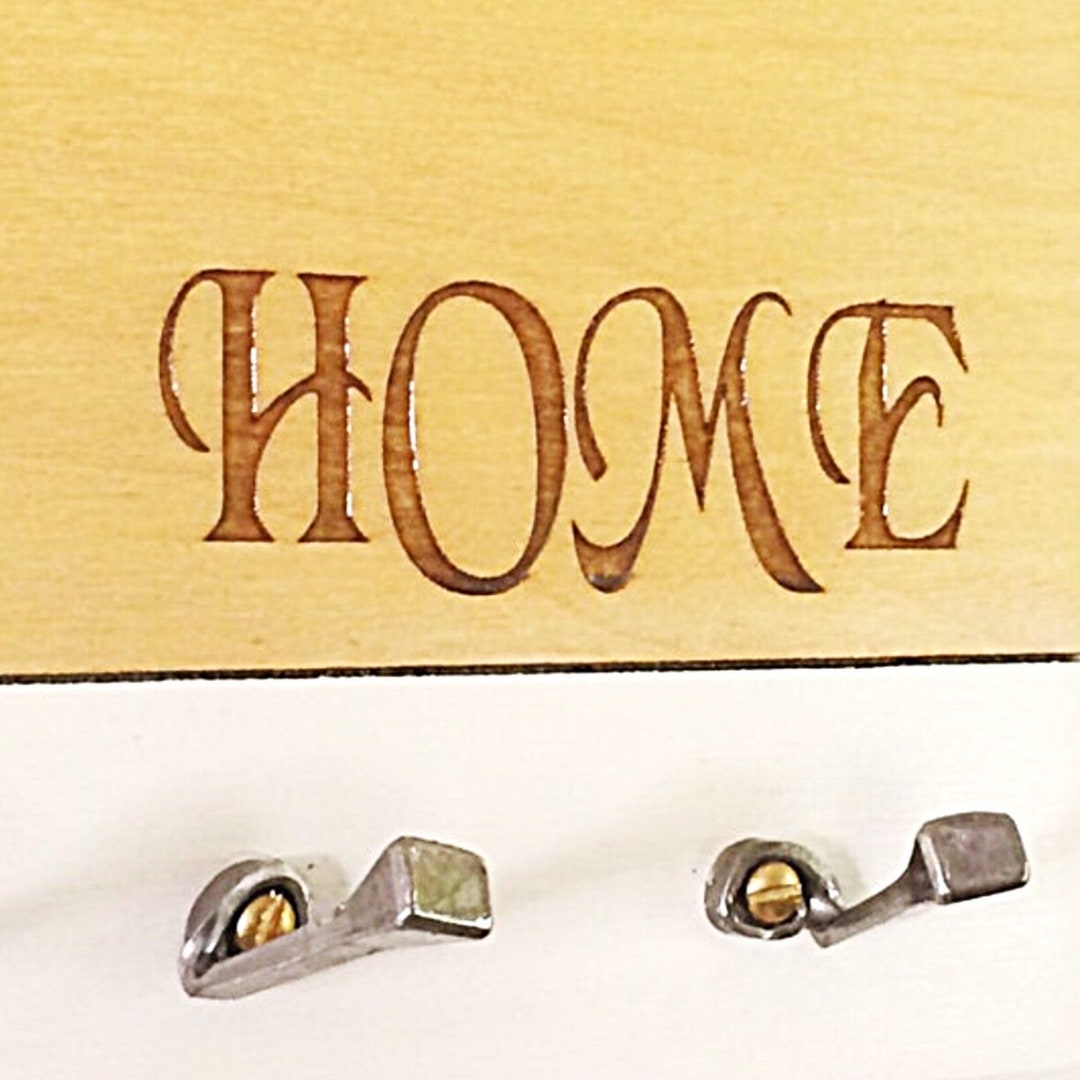 Wooden Key Rack, Wall Mount Modern Home Entry Key Rack, Housewarming ...