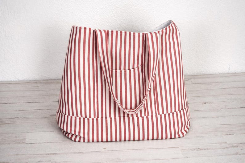 Calm Lines Tote Bag Sewing Pattern — Sew a Spacious, Structured ...