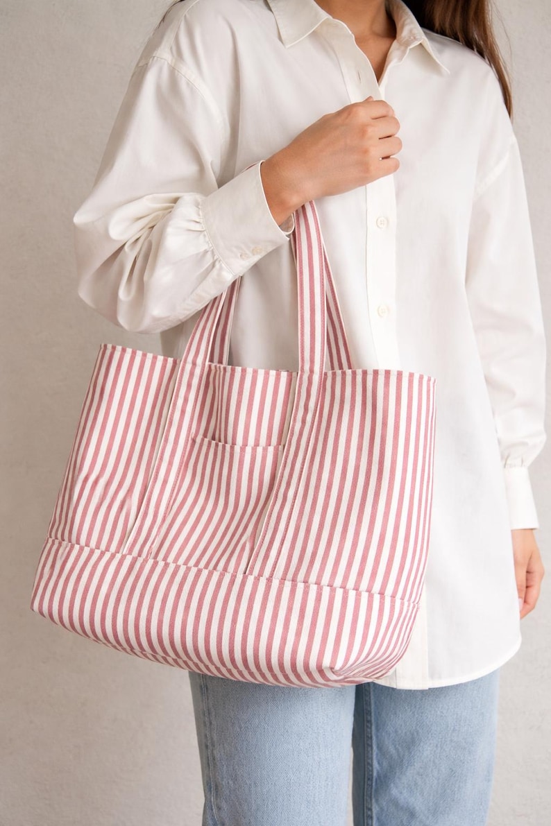 Calm Lines Tote Bag Sewing Pattern — Sew a Spacious, Structured ...