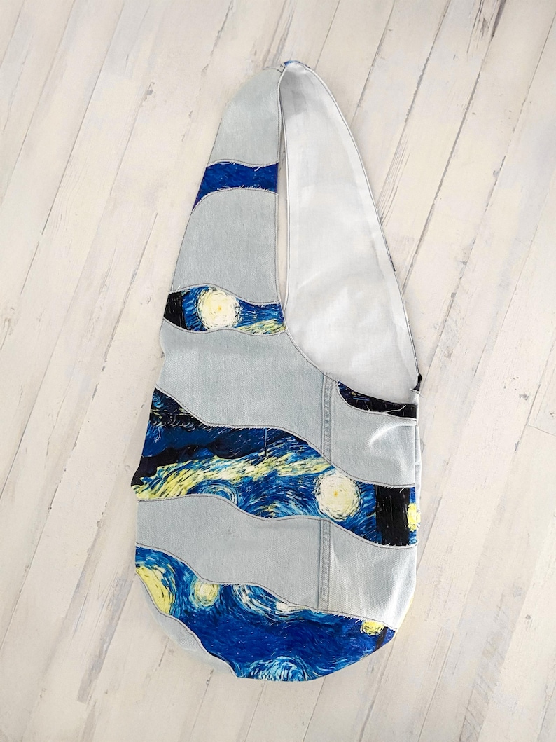 DIY Starry Round Bag Sewing Pattern: Tote Hobo Bag With Video Tutorial ...