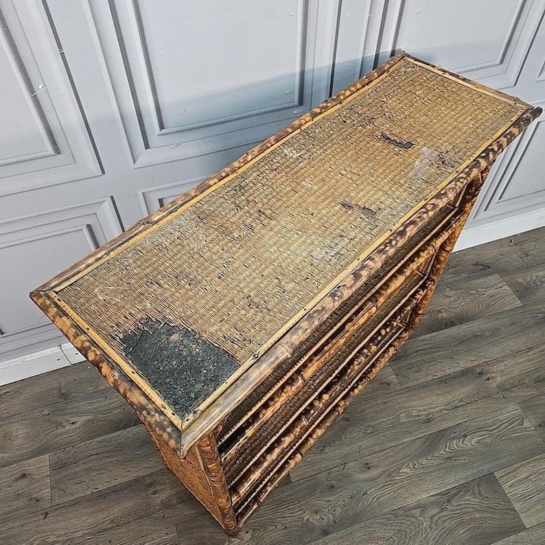 Victorian Bamboo & Wicker Bookcase, Anglo-japanese Style - Etsy UK