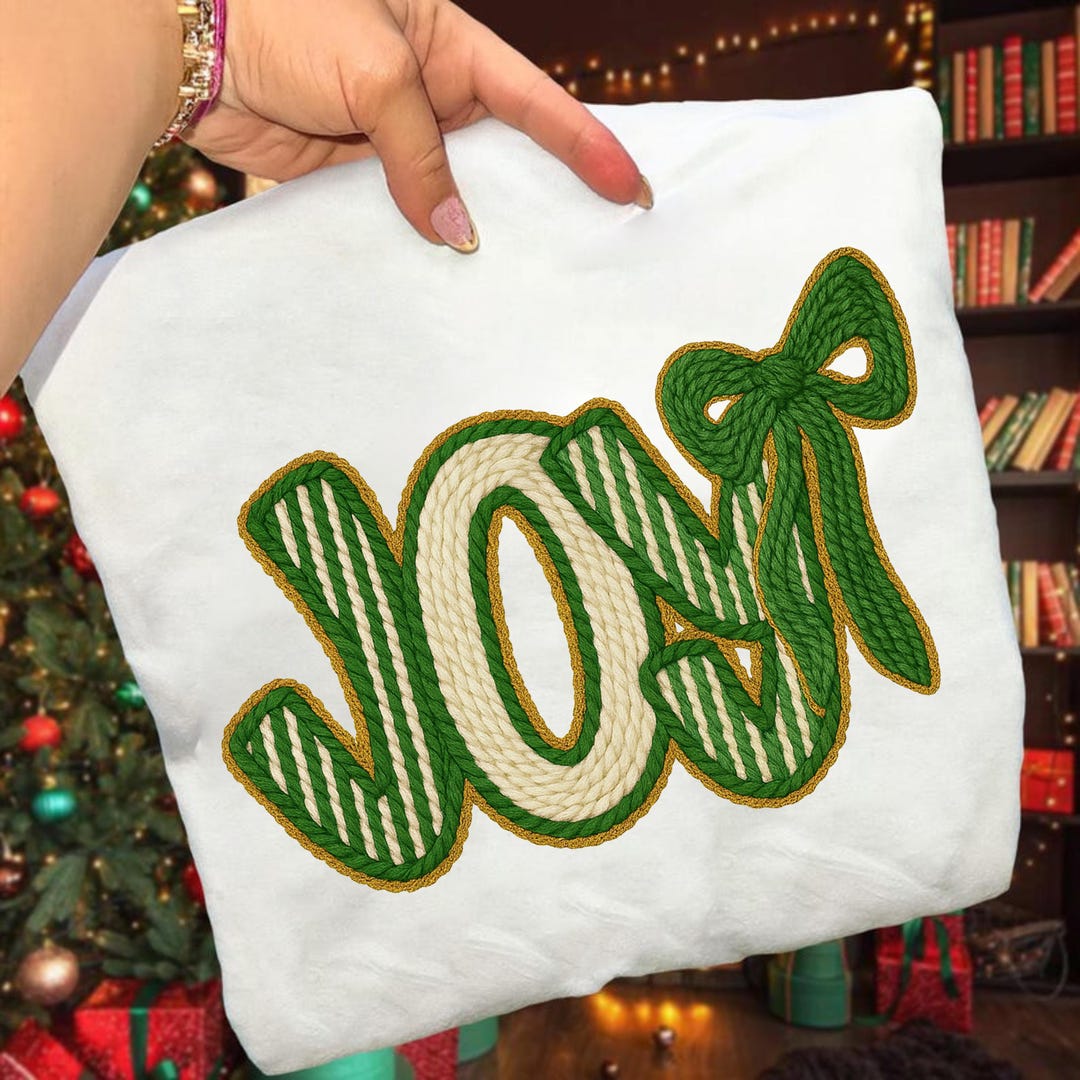 Joy Yarn PNG, Merry Christmas PNG, Faux Yarn PNG, Christmas Realistic ...