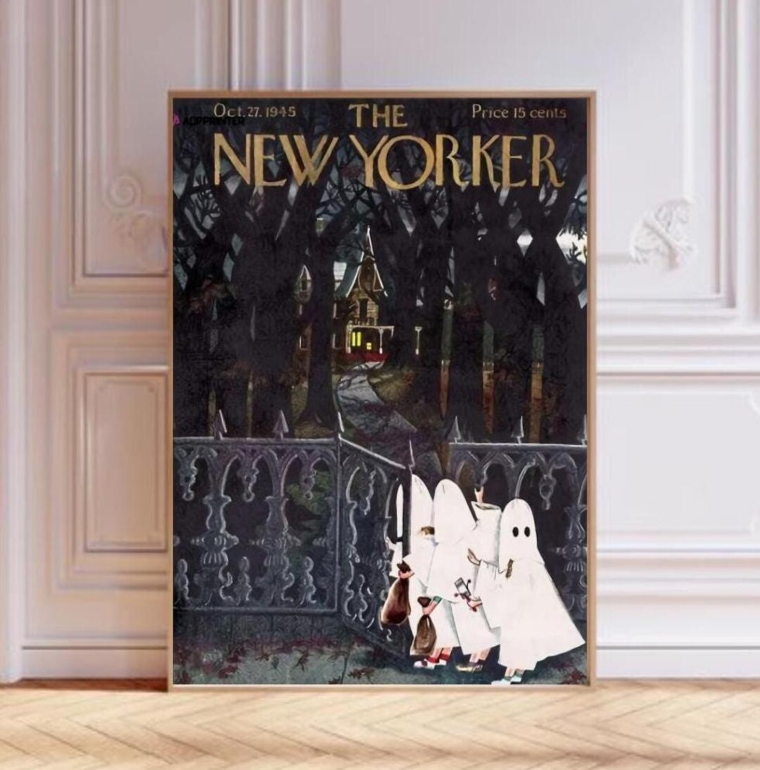 The New Yorker Magazine Cover Print November 2 1963 Issue | Retro Fall ...