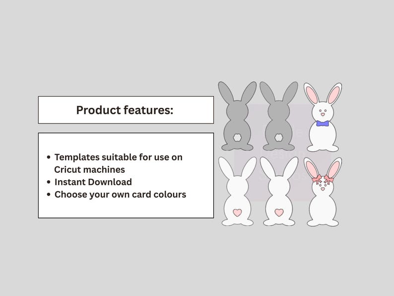 Rabbit Bunny Bundle Multilayer DIY SVG Designs Digital Products - Etsy UK