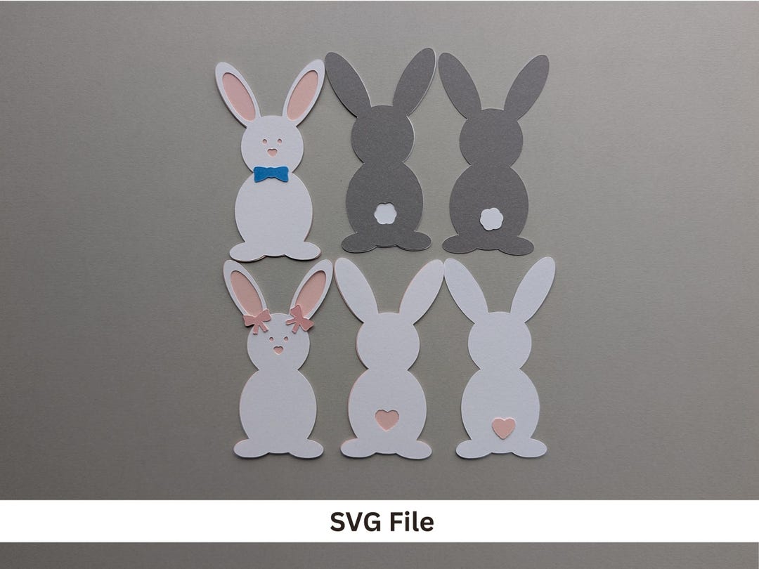 Rabbit Bunny Bundle Multilayer DIY SVG Designs Digital Products - Etsy