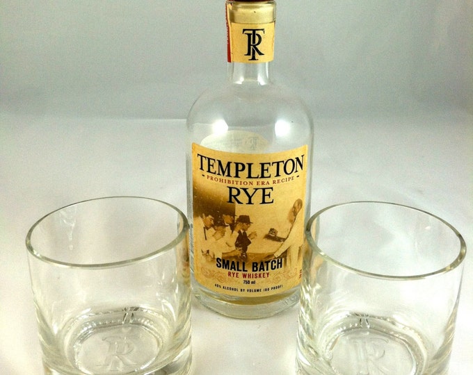 Templeton Rye Bottle Whiskey Rocks Glasses (set of 2) - Etsy