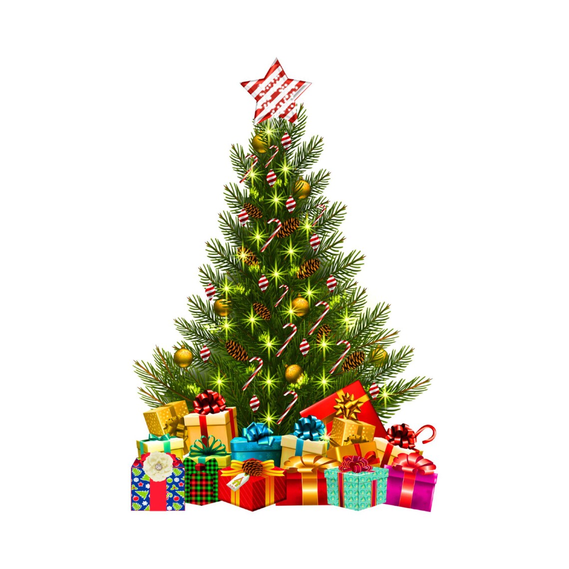 Christmas Tree SVG Bundle: Holiday Clipart (digital Download) - Etsy