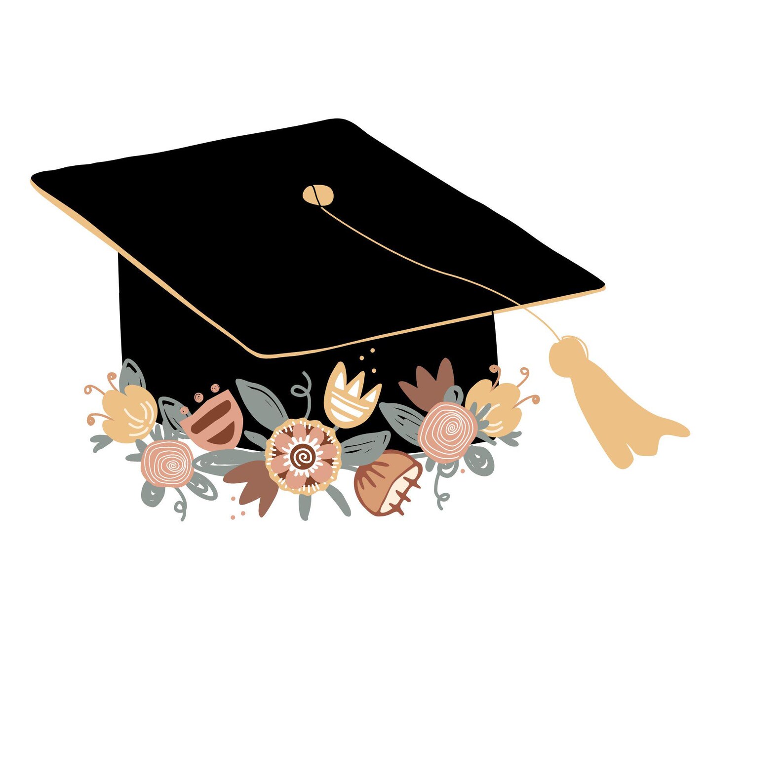 Happy Graduation Cap SVG Bundle: Topper Designs, Clipart (digital ...