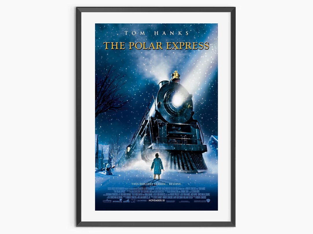 The Polar Express Movie Poster, Printable Christmas Wall Art, Holiday ...