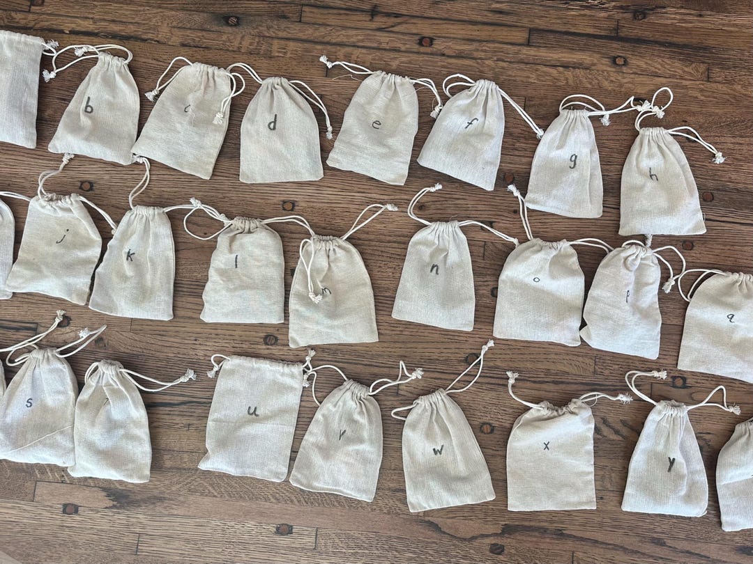 Montessori Sound Bags A-Z - Etsy
