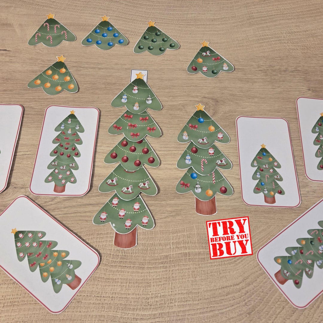 Build Christmas Tree Activity – Printable PDF for Preschool & Pre-k ...