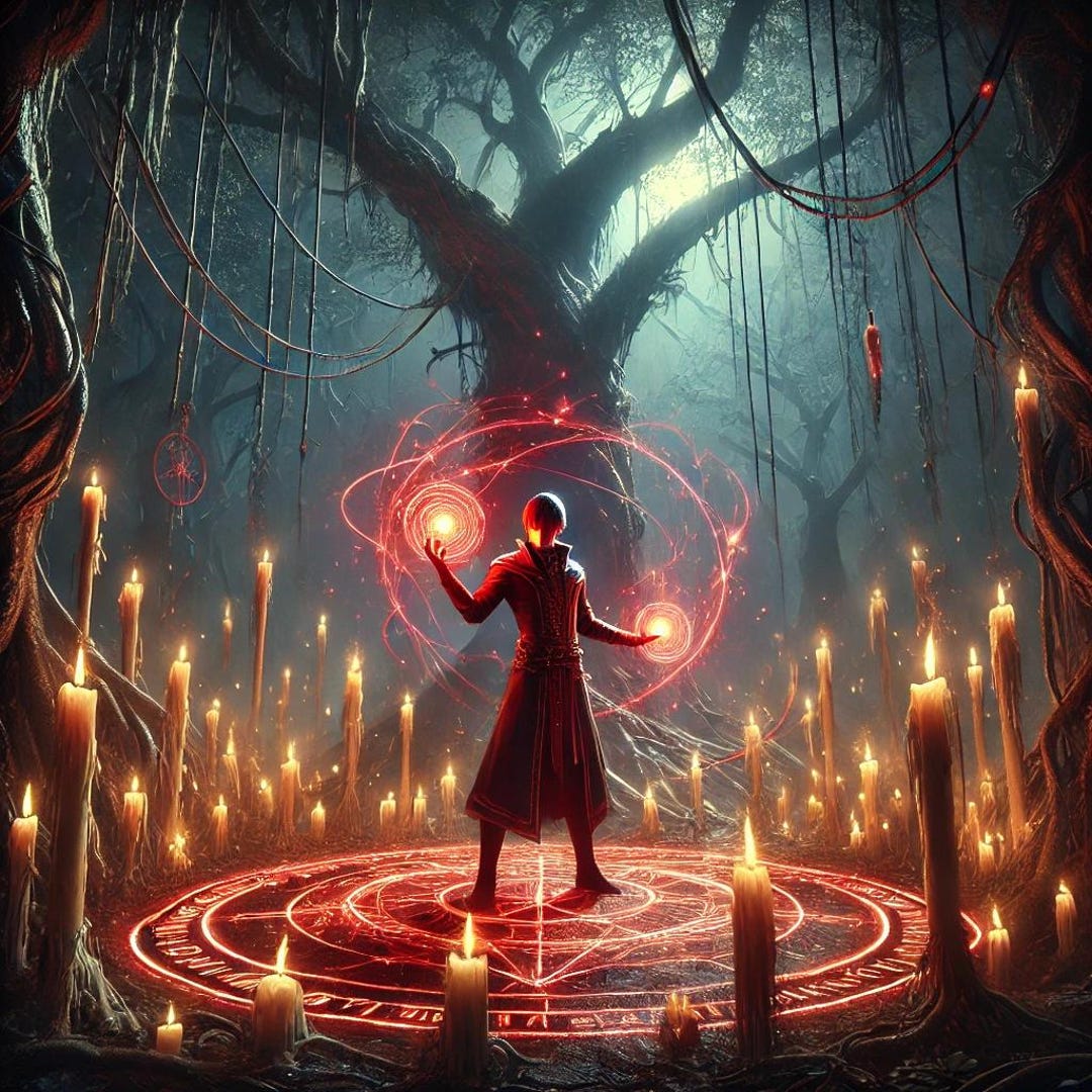 Blood Mage Poster, Gothic Fantasy Wall Art – Blood Mage Ritual, Epic ...