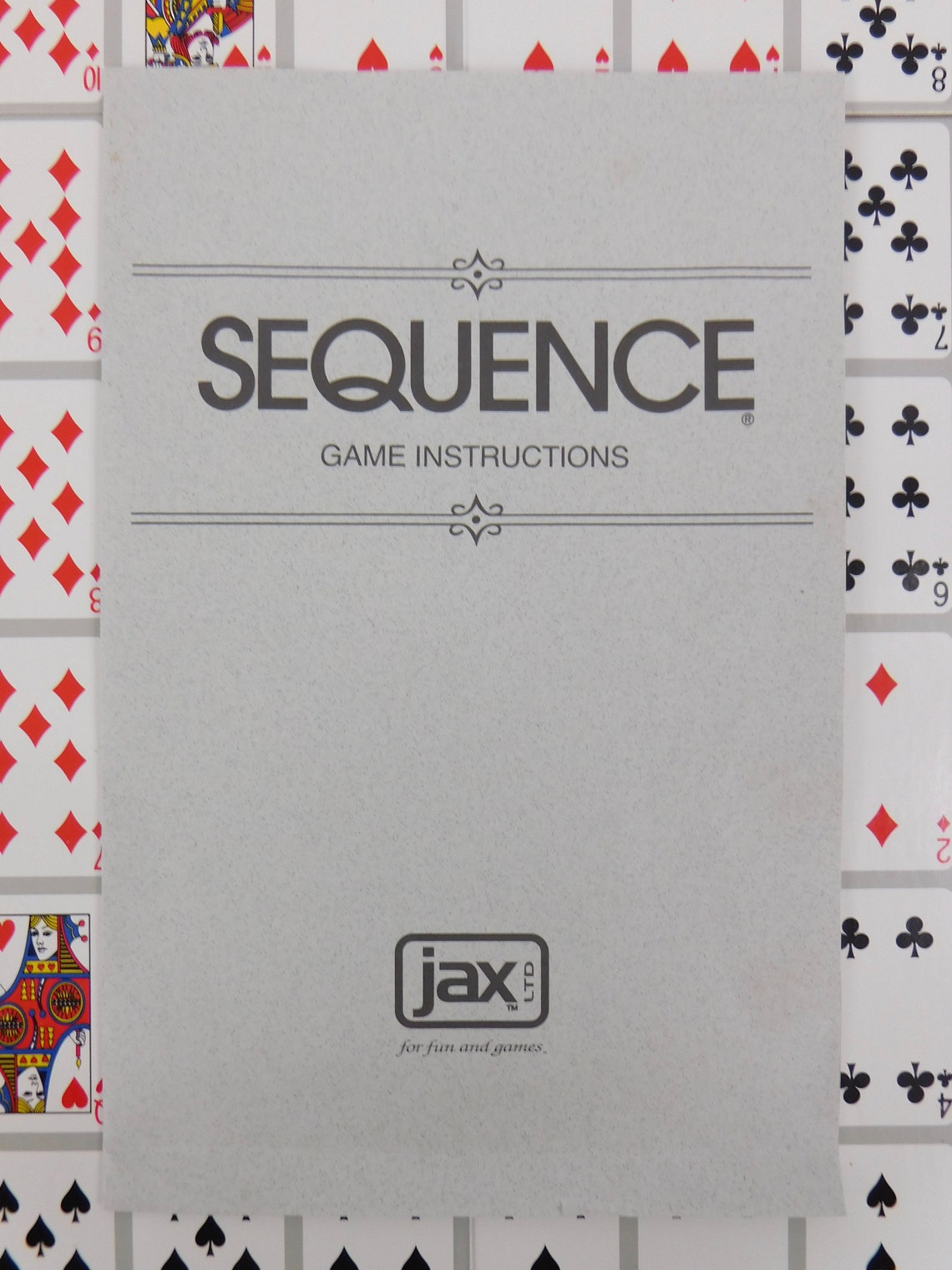 Sequence Board Game 1995 Sequence Card Game Strategy Game - Etsy