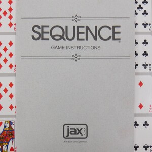 Sequence Board Game, 1995, Sequence Card Game, Strategy Game, Complete and Ready to Play - Etsy