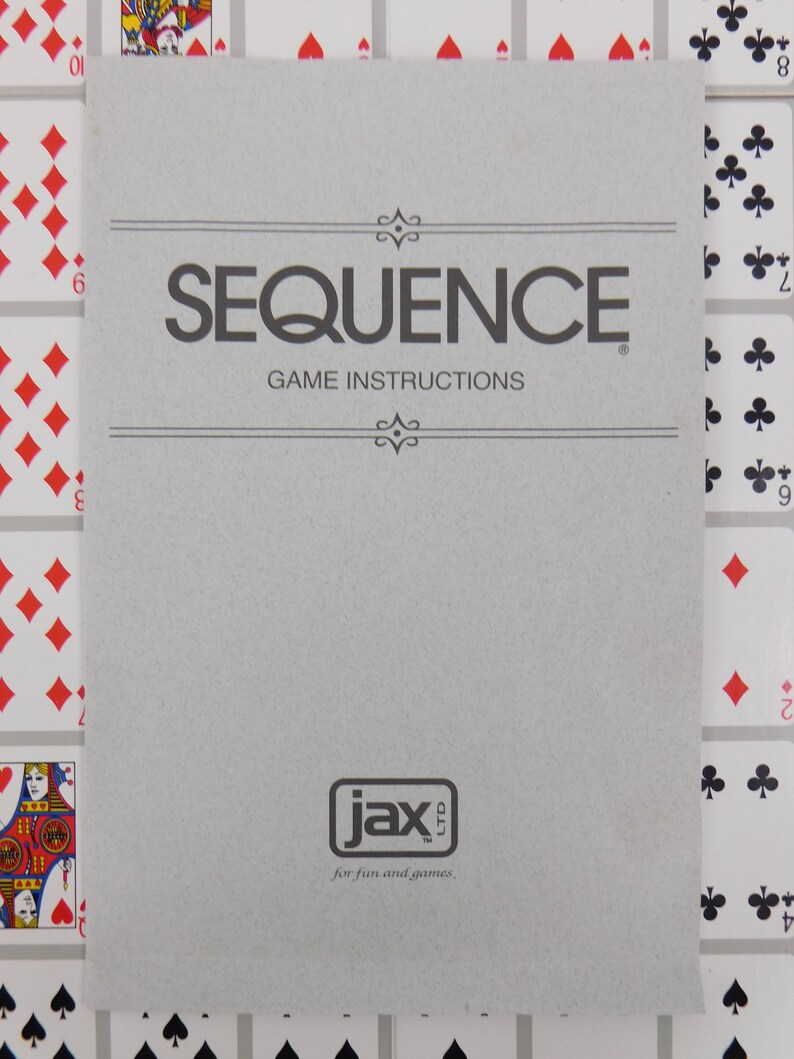 Sequence Board Game 1995 Sequence Card Game Strategy Game - Etsy