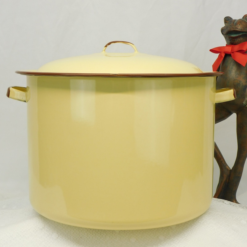 Enamel Stock Pot - Etsy