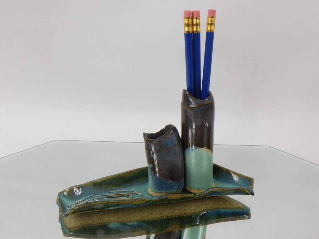 Studio Art Pottery Pencil Holder Office Gift, Art Object, Handmade ...