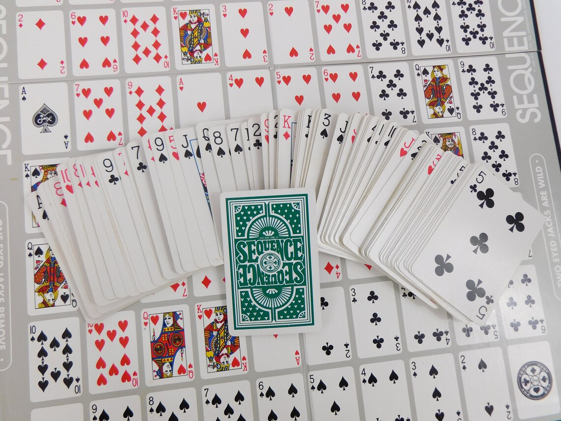 Sequence Board Game 1995 Sequence Card Game Strategy Game - Etsy
