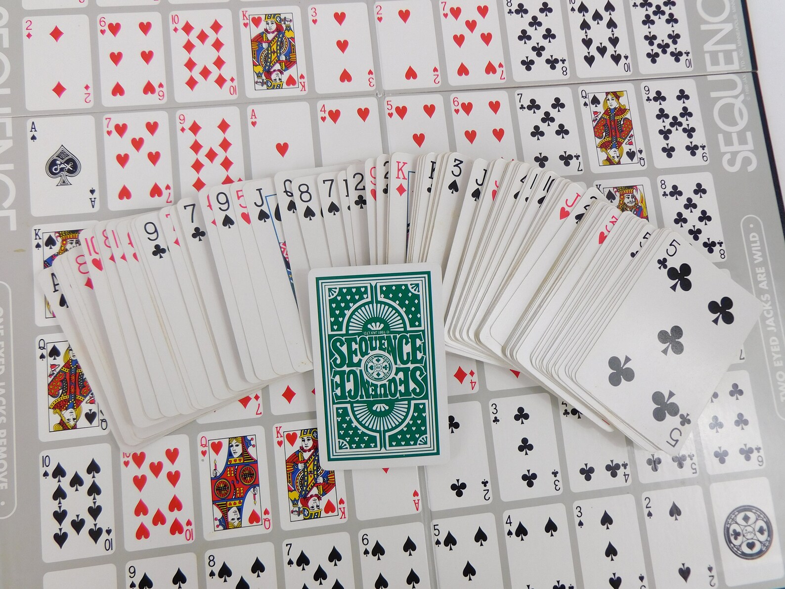 Sequence Board Game 1995 Sequence Card Game Strategy Game - Etsy