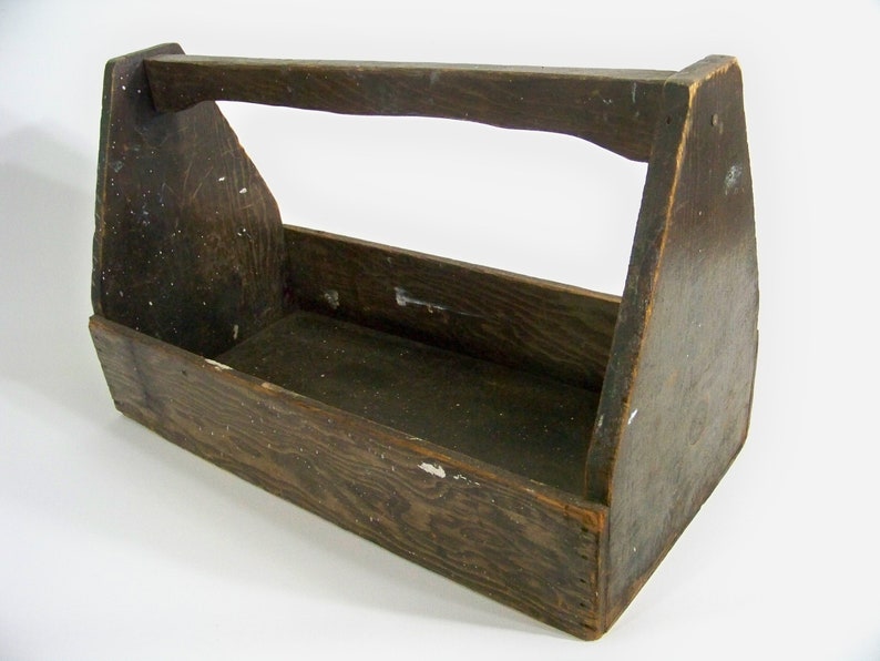 Vintage Wood Tool Box Antique Primitive Tool Box Tote Box Art - Etsy