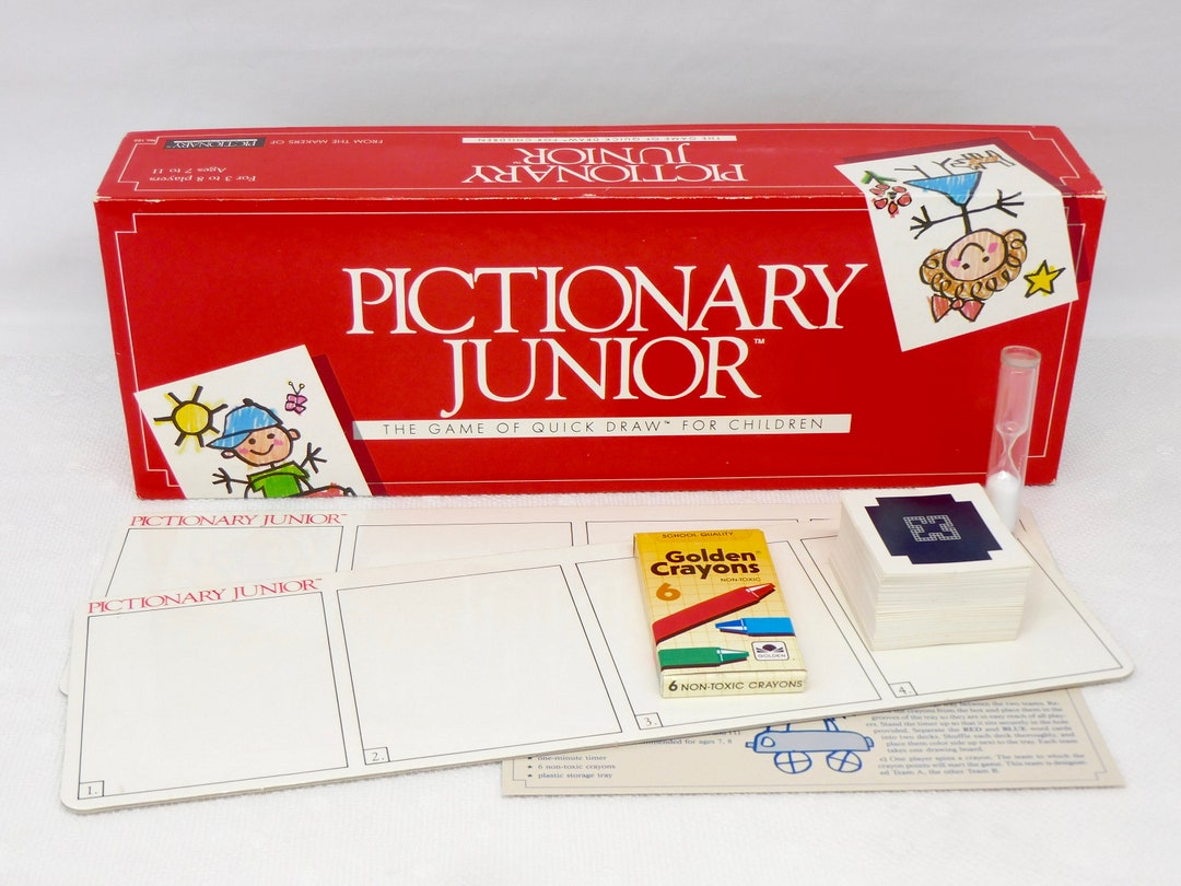 Pictionary Junior the Game of Quick Draw for Kids, 1987, the Original ...