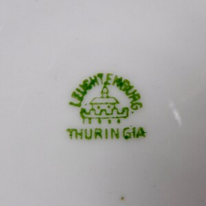 Antique Leuchtenburg Thuringia China, Serving Bowl, Cabbage Rose Bowl ...