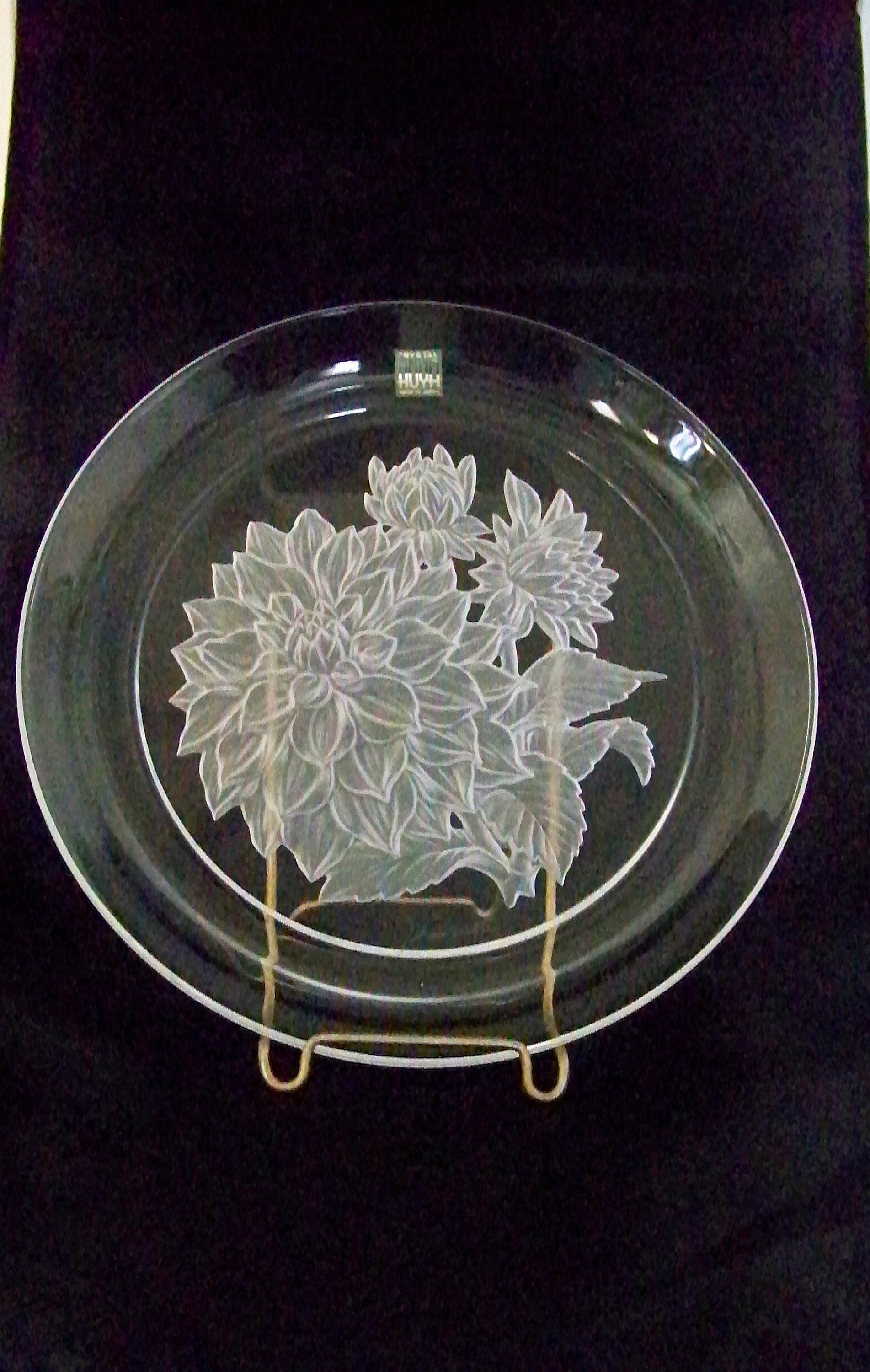 Hoya Crystal Flower of the Month Plate Takenhiko Yamamoto, Japanese ...