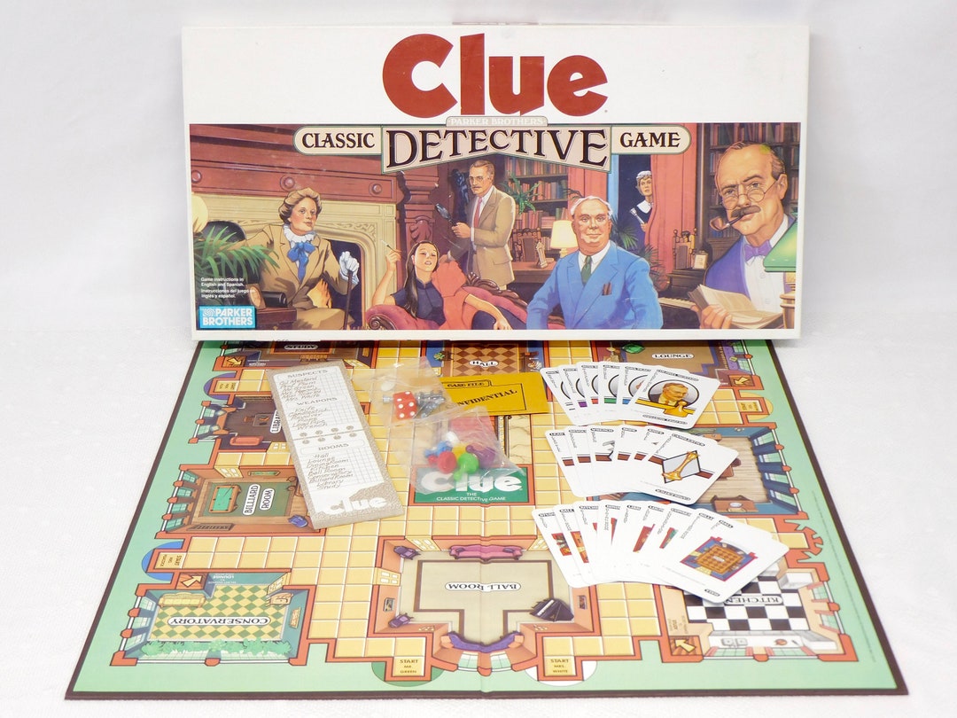 Clue Board Game, Vintage 1986, New and Unused, Complete and Ready to ...