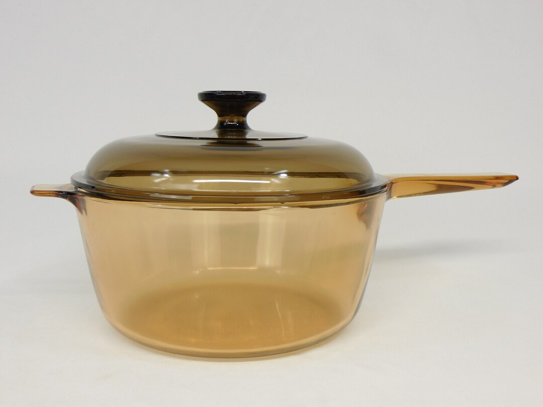Vintage 1980's Corning Visions Rangetop Cookware 2.5 Liter/quart ...