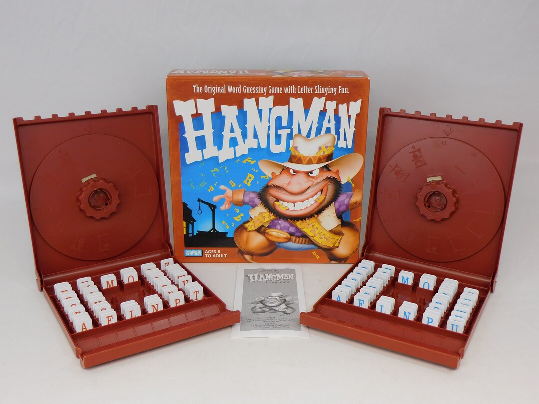 Hangman the Original Word Guessing Game by Parker Brothers - Etsy