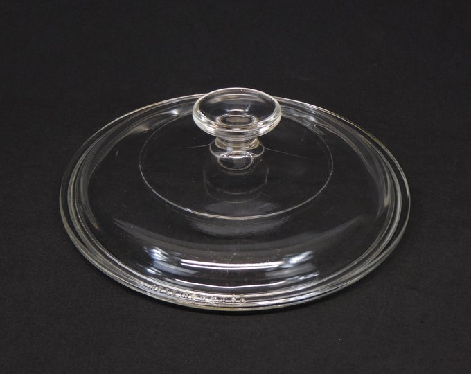 Glass Lid Vintage Corning New York USA Replacement Lid Clear Glass Lid ...