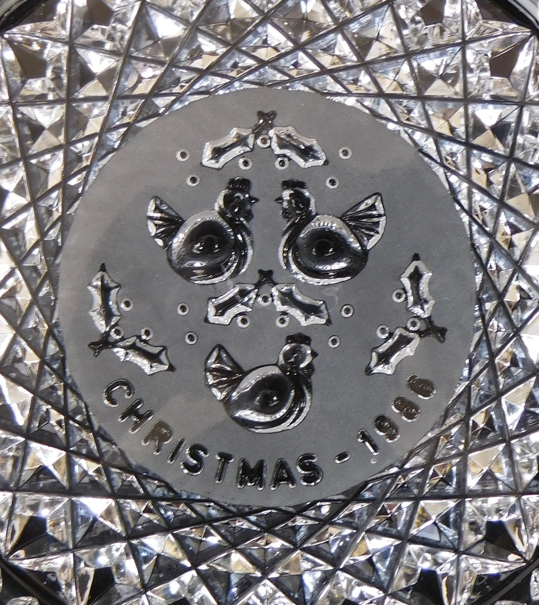 Waterford Crystal Christmas Plate Collectible Crystal Holiday Plate ...