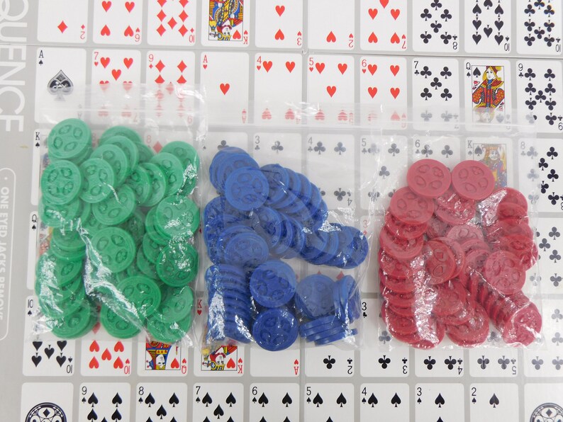 Sequence Board Game 1995 Sequence Card Game Strategy Game - Etsy