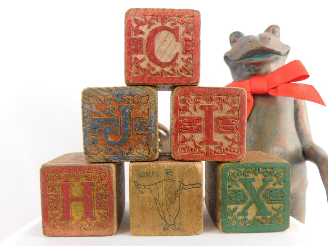 Wood Blocks, Holiday Themed Blocks, Red Blocks, Green Blocks, Blue ...