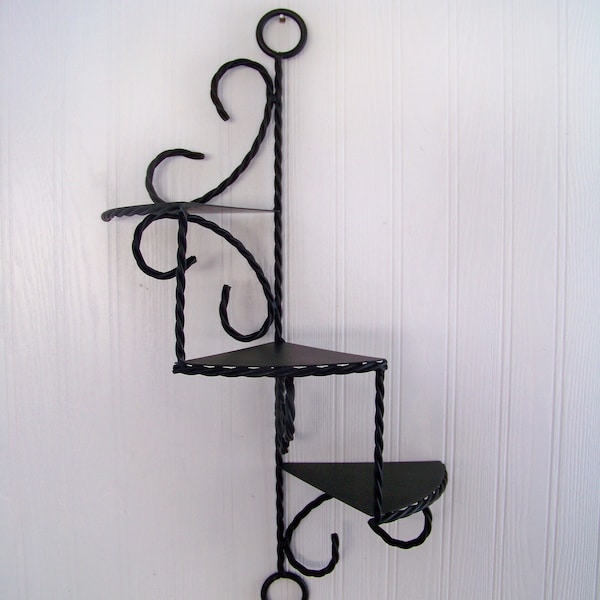 Black Metal 3 Tier Shelf - Etsy