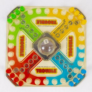 Trouble Pop-o-matic Board Game, Trouble Board Game 1986, Milton Bradley ...
