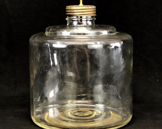 Vintage Duraglas Kerosene Push Pin Top Glass Bottle Jar Dura Glass ...