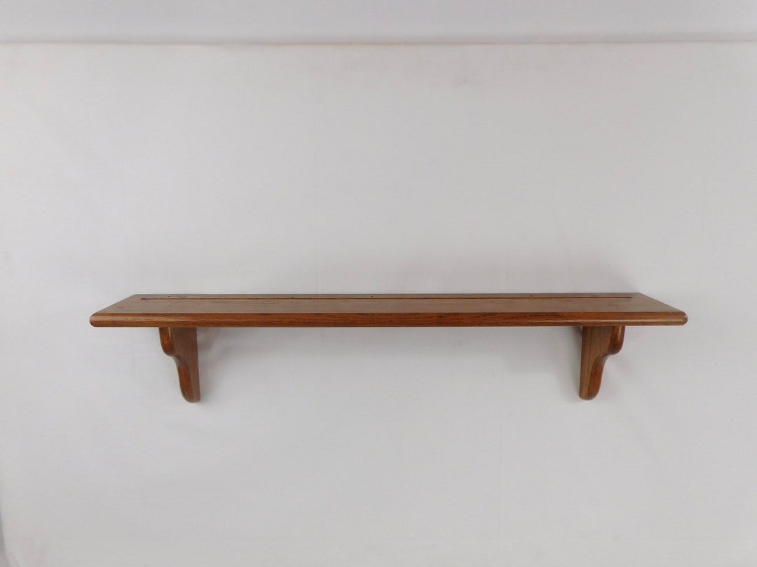 Long Wood Shelf Plate Rail Shelf 30 Shelf Farmhouse - Etsy
