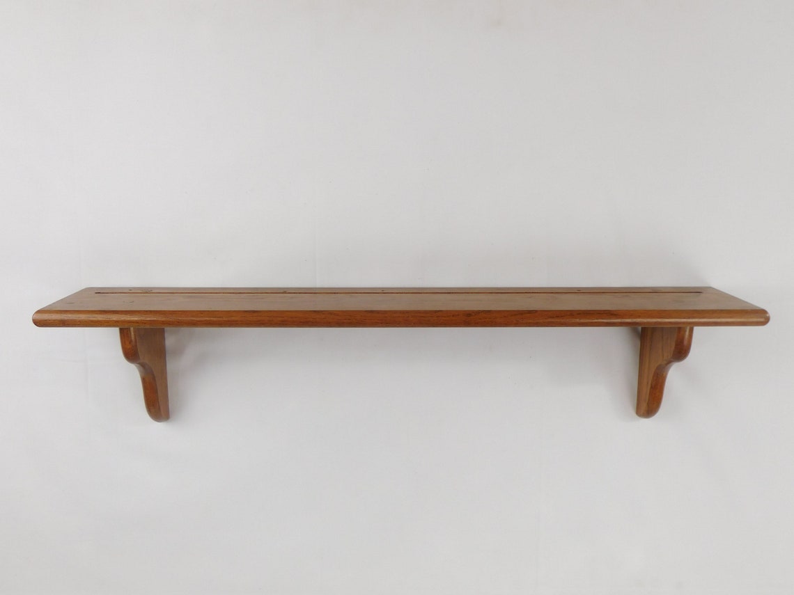 Long Wood Shelf Plate Rail Shelf 30 Shelf Farmhouse - Etsy