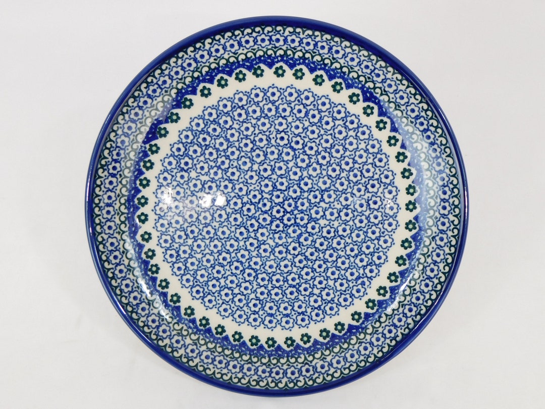 Polish Pottery Blue and White Wall Plate Ceramika Artystyczna ...