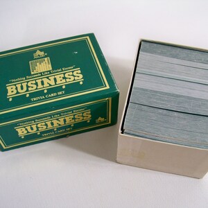 Trivia Card Set, Business Cards, Business Trivia Game, Add-on Set ...