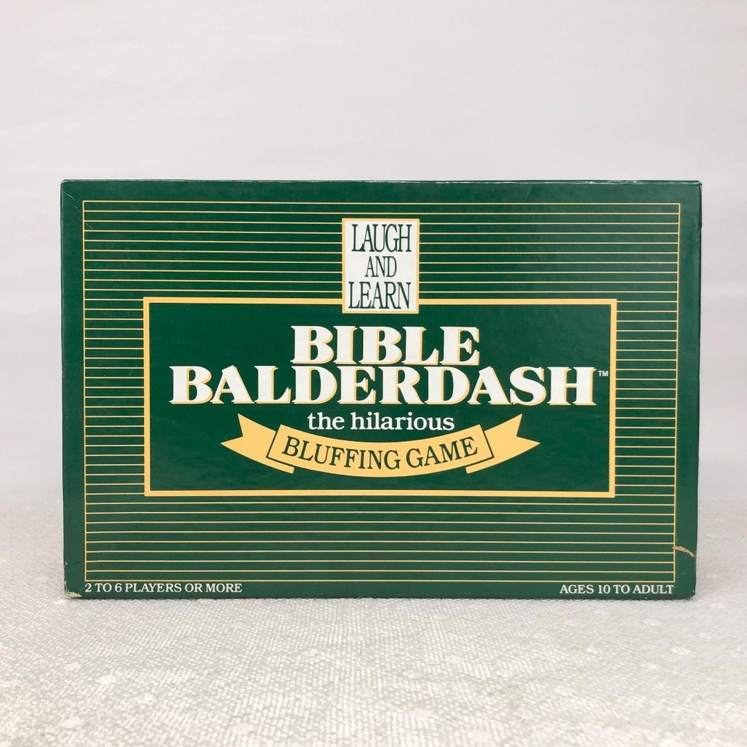 Bible Balderdash Board Game, Vintage 1989, the Hilarious Bluffing Game ...