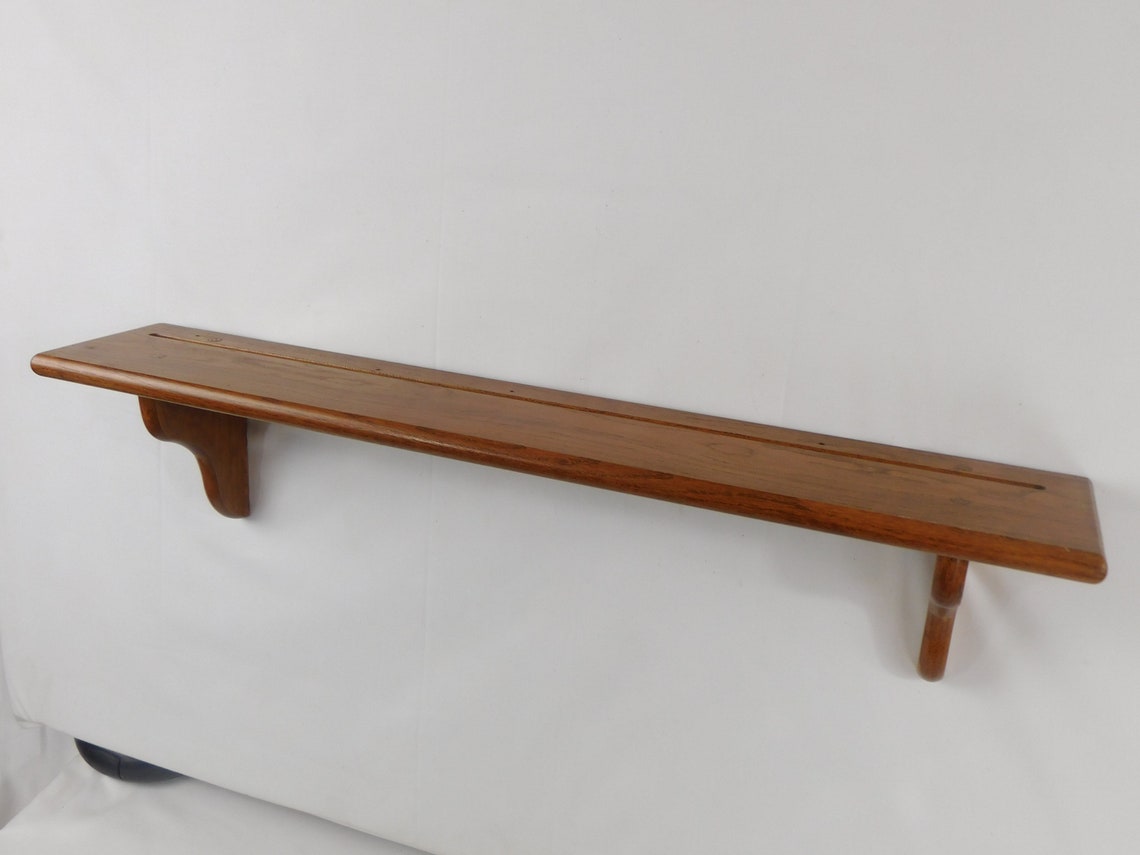 Long Wood Shelf Plate Rail Shelf 30 Shelf Farmhouse - Etsy