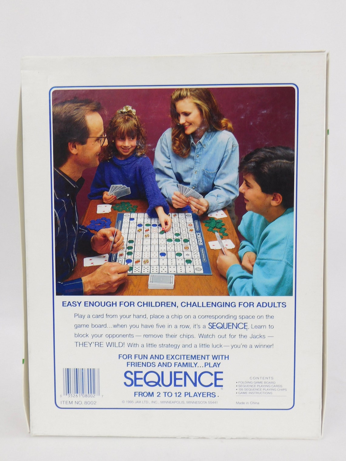 Sequence Board Game 1995 Sequence Card Game Strategy Game - Etsy