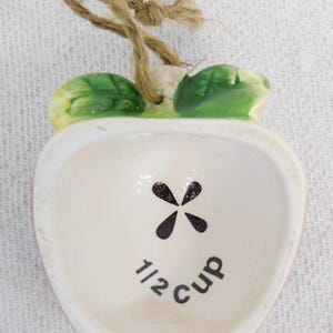 Vintage Ceramic Apples Measuring Cup Set Decorative Apple Cups Hang on ...